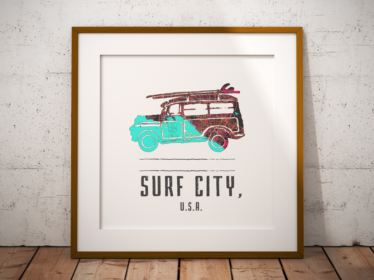 Beach Map Art – Daring Hope